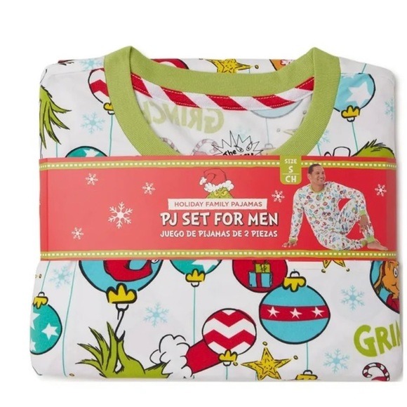 Dr. Seuss | Other | Mens Small 2 Pc Christmas Pajama Set Dr Seuss How The Grinch Stole Christm ...